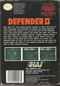 Defender II (round seal) - Nintendo Entertainment System [US] - VGCollect